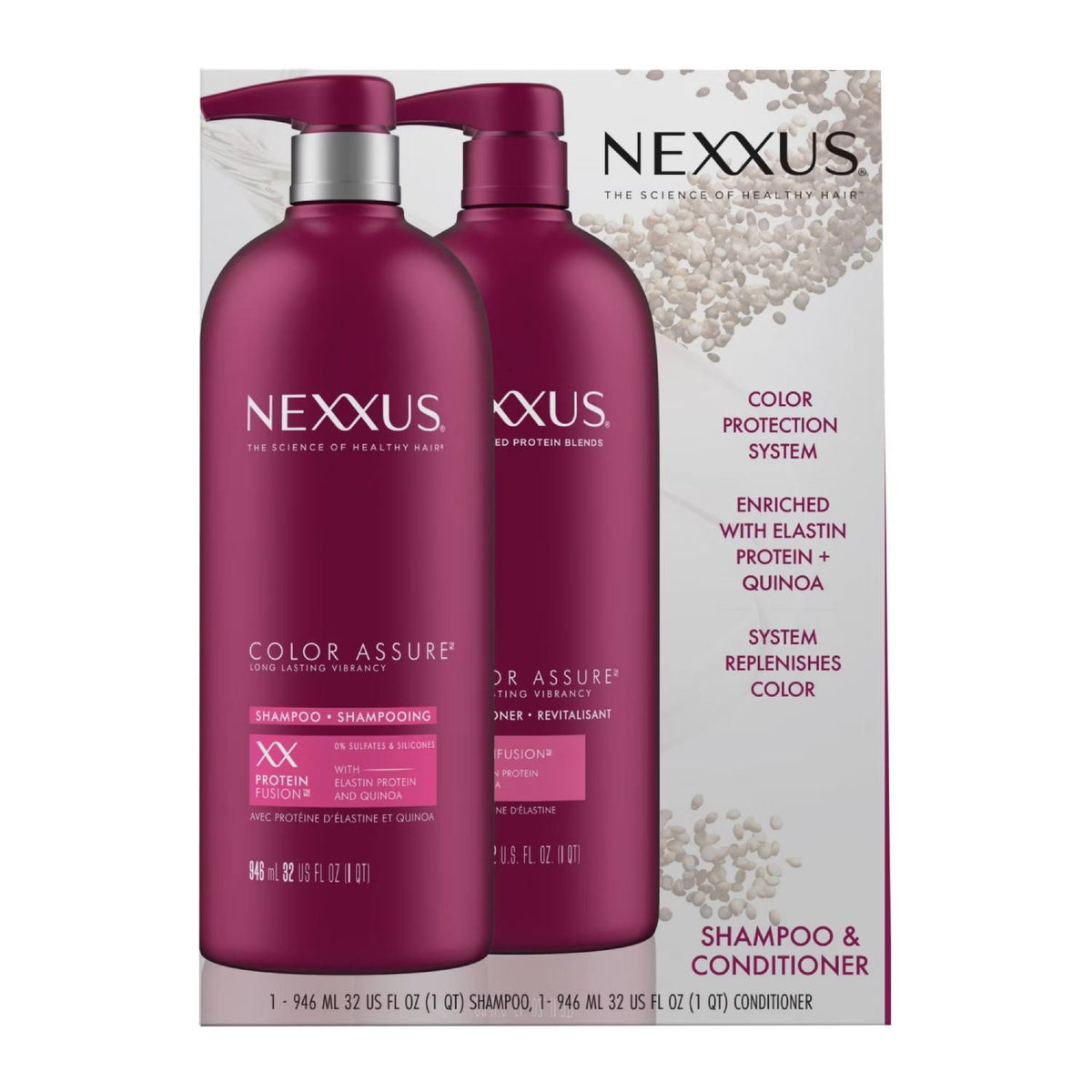 Nexxus - Color Assure Shampoo and Conditioner Enhances Color Vibrancy – Contarmarket