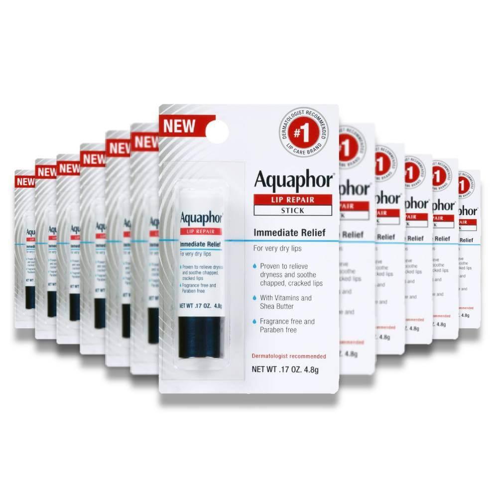 Aquaphor Lip Repair Stick 017 Oz 12 Pack Contarmarket