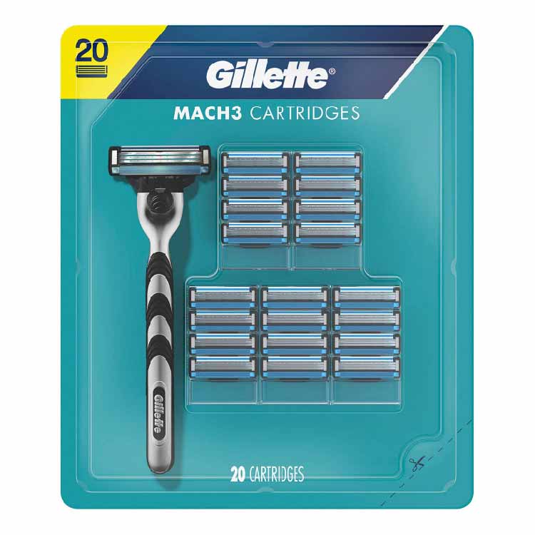 Gillette Mach3 Razor Blade Refills - 20 Ct – Contarmarket