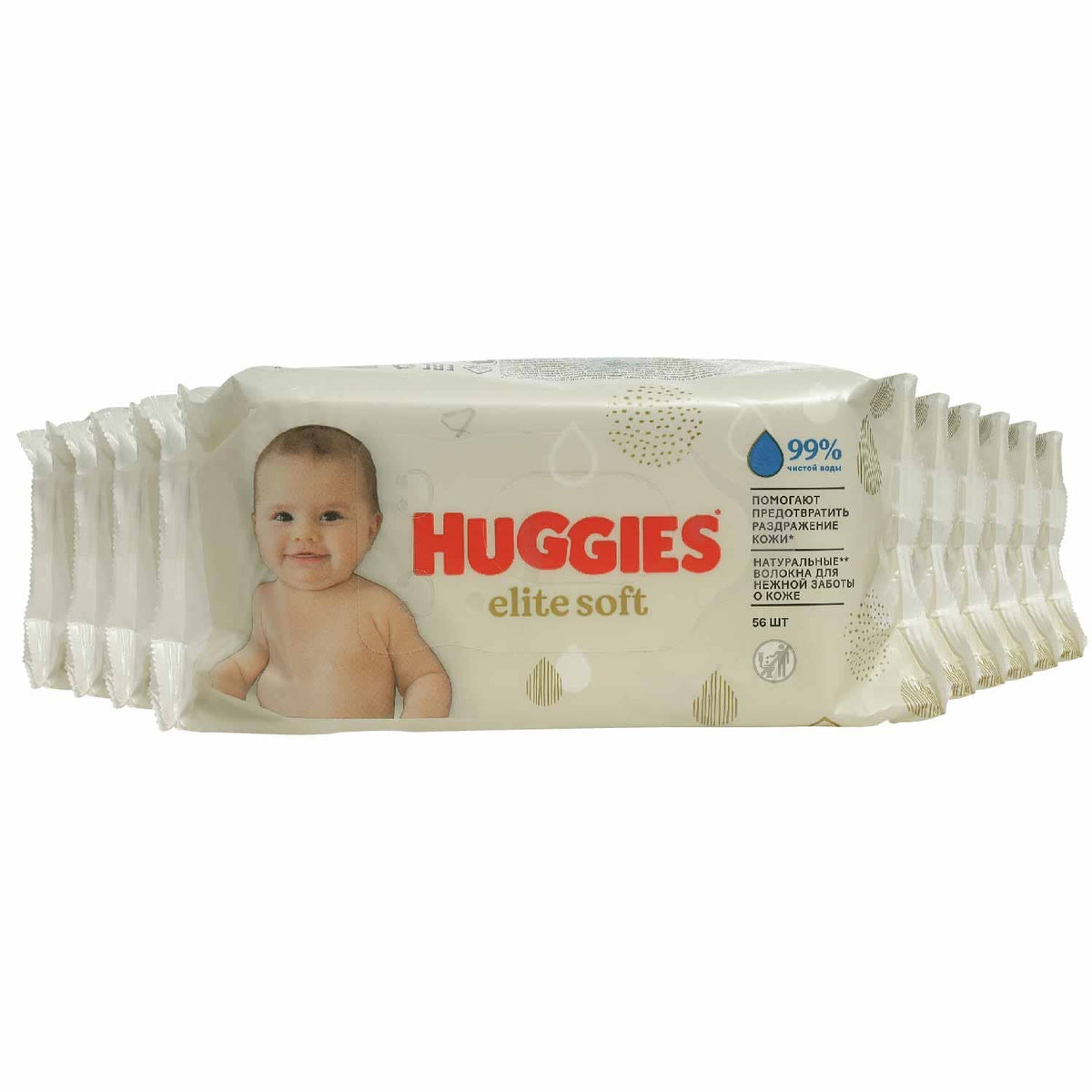 Huggies - Elite Soft Wet, Baby Wipes - 56 Count - 10 Pack – Contarmarket