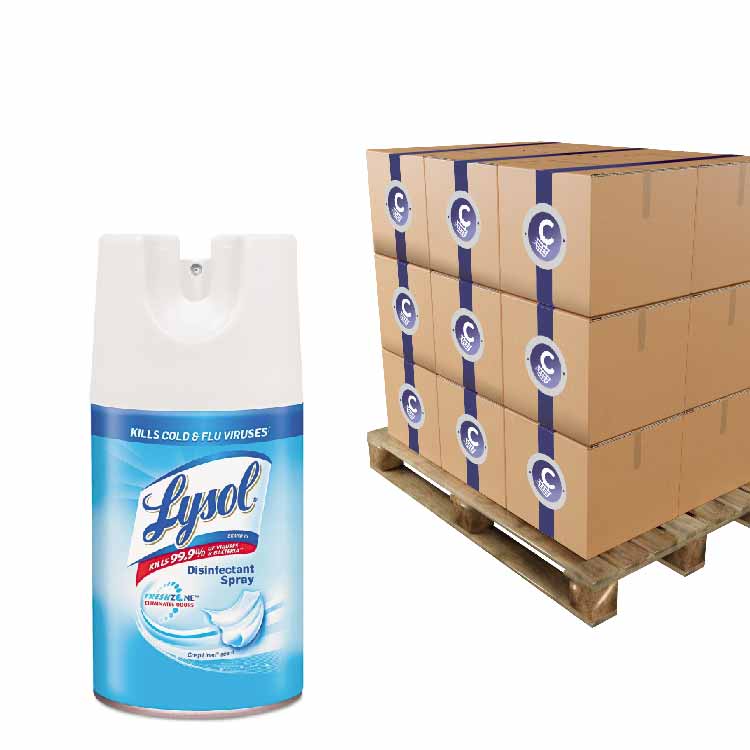 Lysol Disinfectant Aerosol Spray Crisp Linen 7oz, 12 Pack - 50 cases P ...