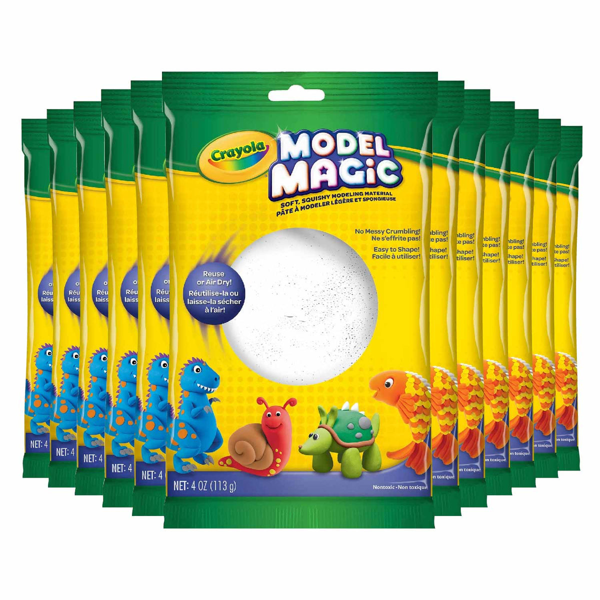 Crayola - Model Magic, White - 4 Oz - 12 Pack – Contarmarket