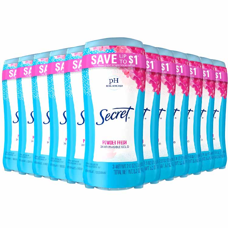 Secret Anti-Perspirant Deodorant Invisible Solid Powder Fresh - 2.6 Oz ...