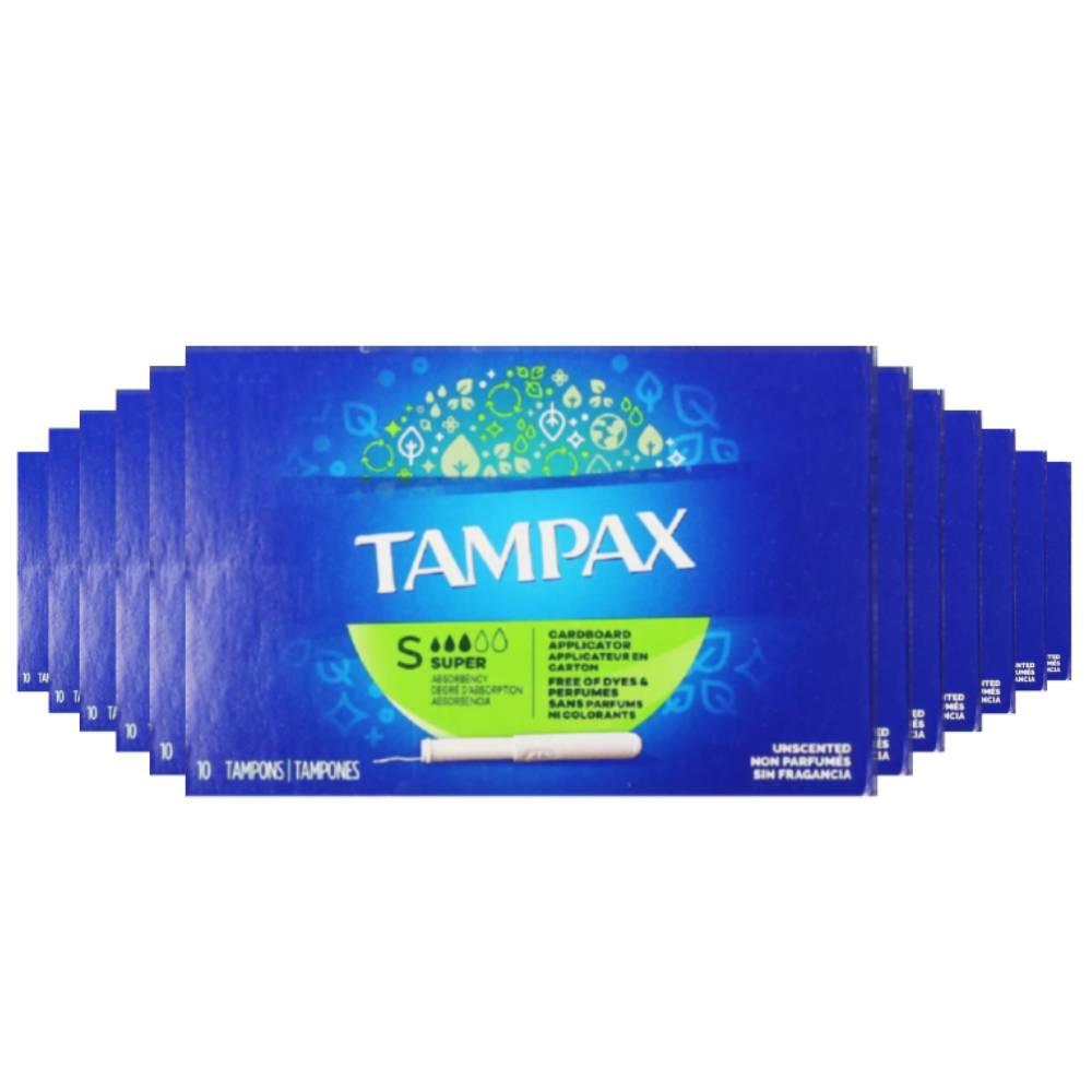 Tampax Super Tampons - 12 Pack – Contarmarket