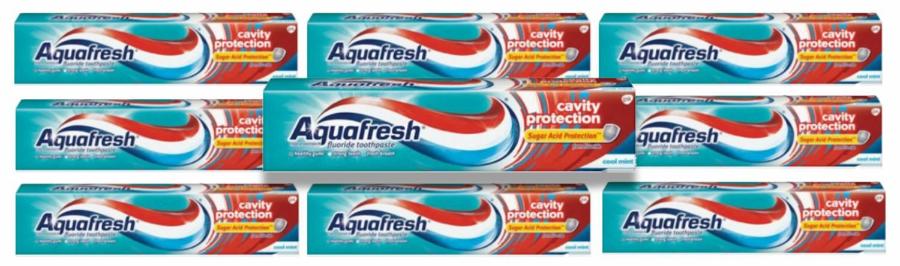 Aquafresh - Cavity Protection Fluoride Toothpaste, Cool Mint - 5.6 Oz ...