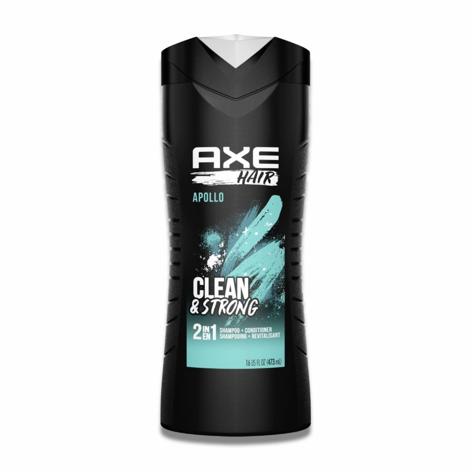 Axe - Hair Clean & Strong, 2 In 1 Shampoo + Conditioner, Apollo - 16 O ...