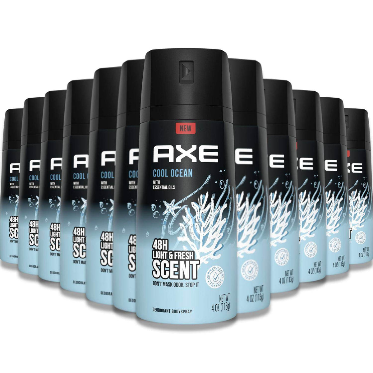 Axe Cool Ocean Deodorant Bodyspray - 4 Oz - 12 Pack – Contarmarket