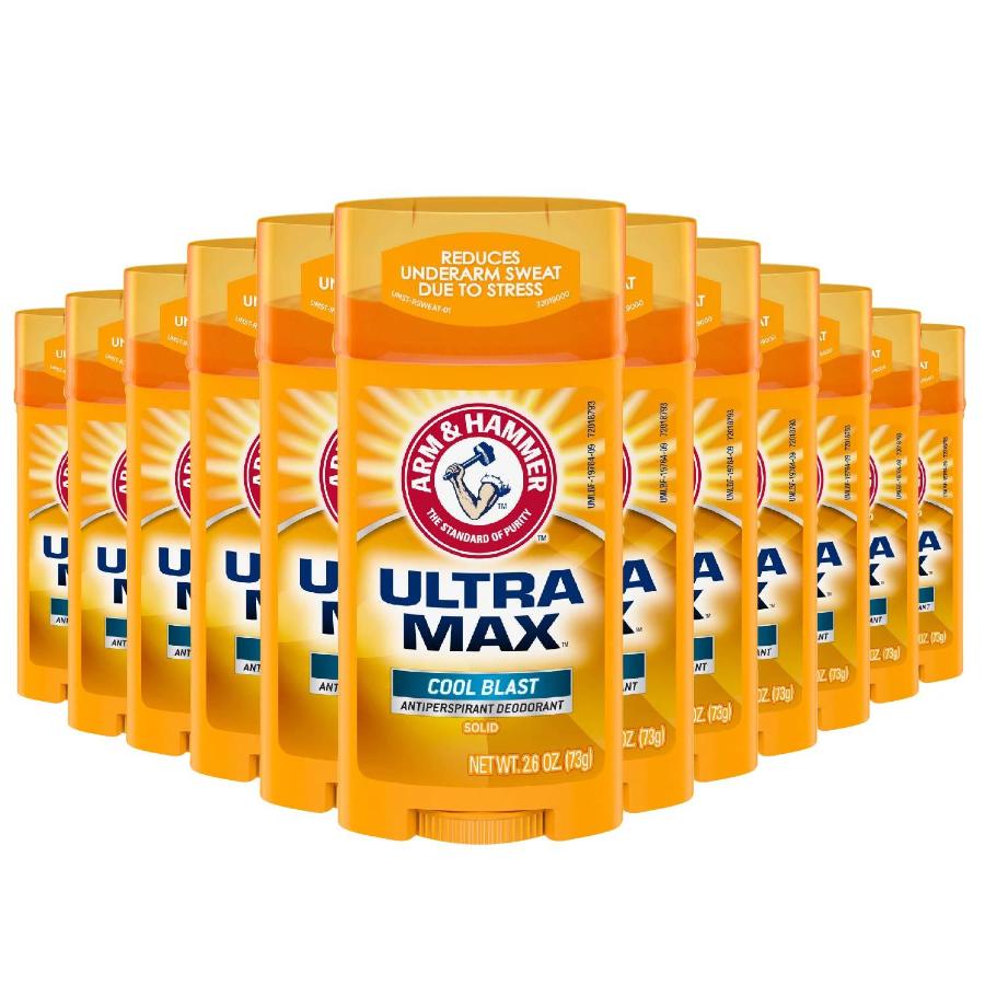 Arm & Hammer Deodorant UltraMax Solid Cool Blast - 2.6 Oz - 12 Pack ...