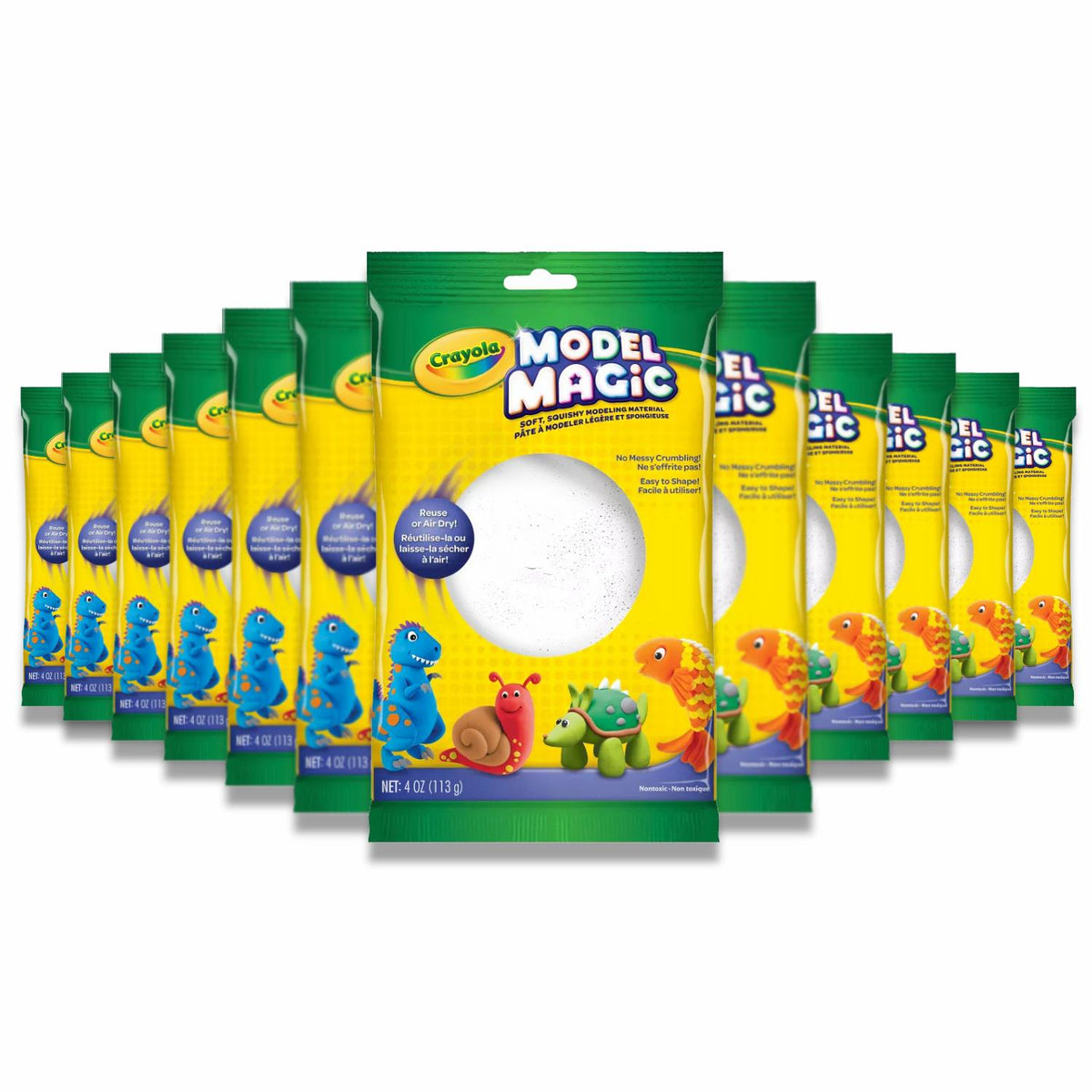 Crayola - Model Magic, White - 4 Oz - 12 Pack – Contarmarket