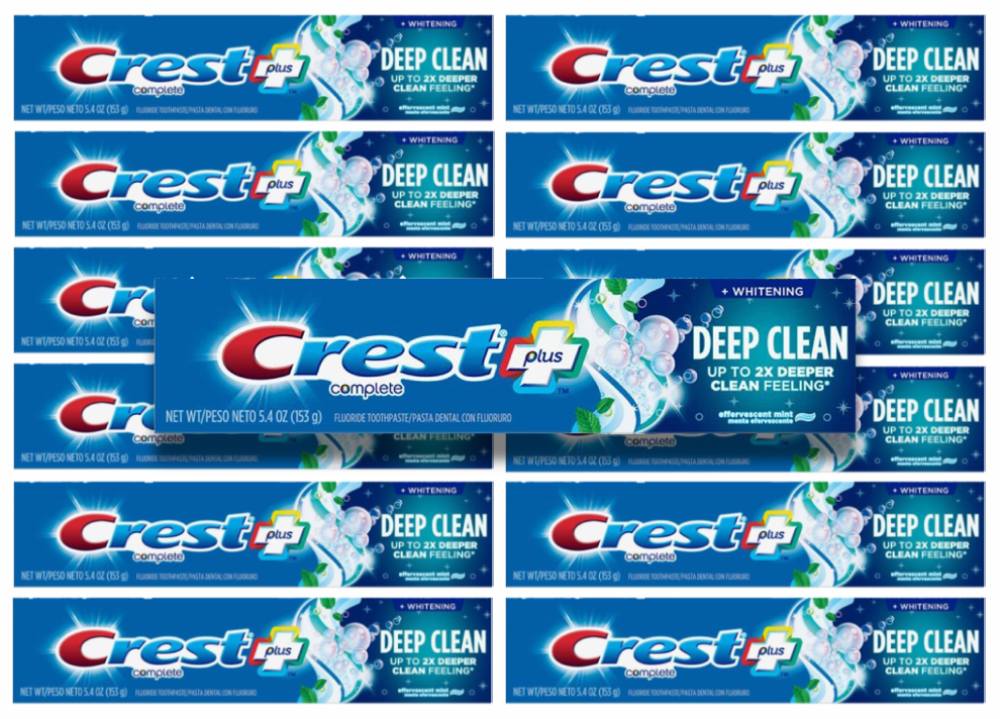 Crest Complete Plus Deep Clean Whitening Toothpaste – Effervescent Min ...