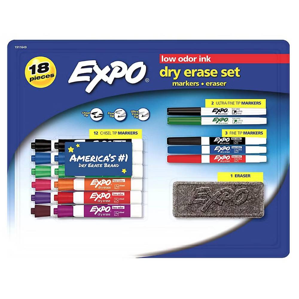 Expo - Dry Erase Set, 18 Pc – Contarmarket