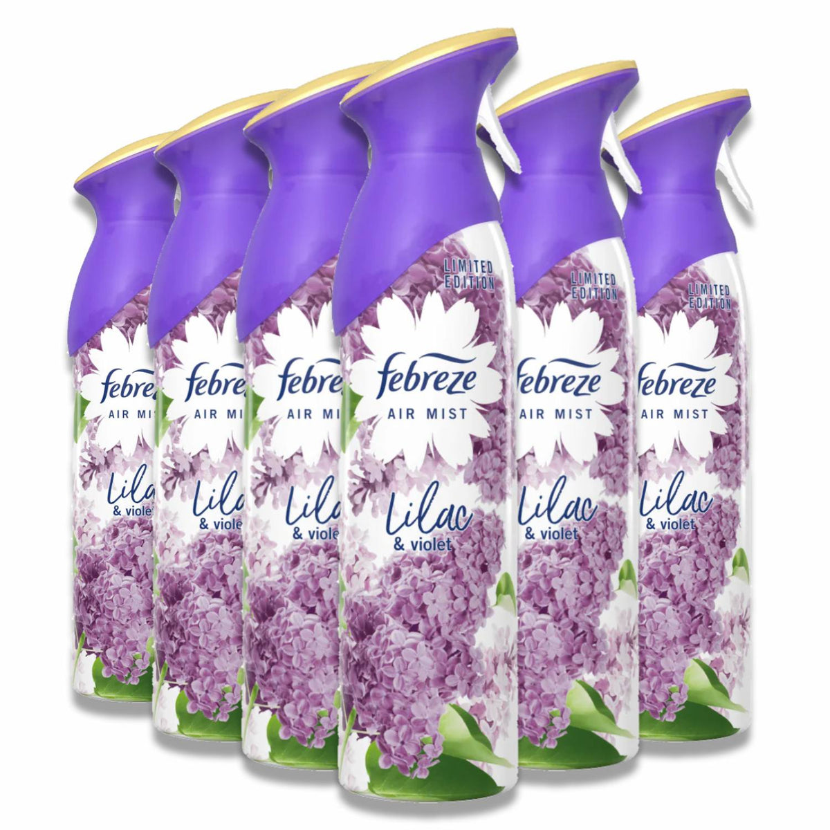 Febreze - Lilac & Violet Aerosol Air Freshener - 10 Oz - 6 Pack ...