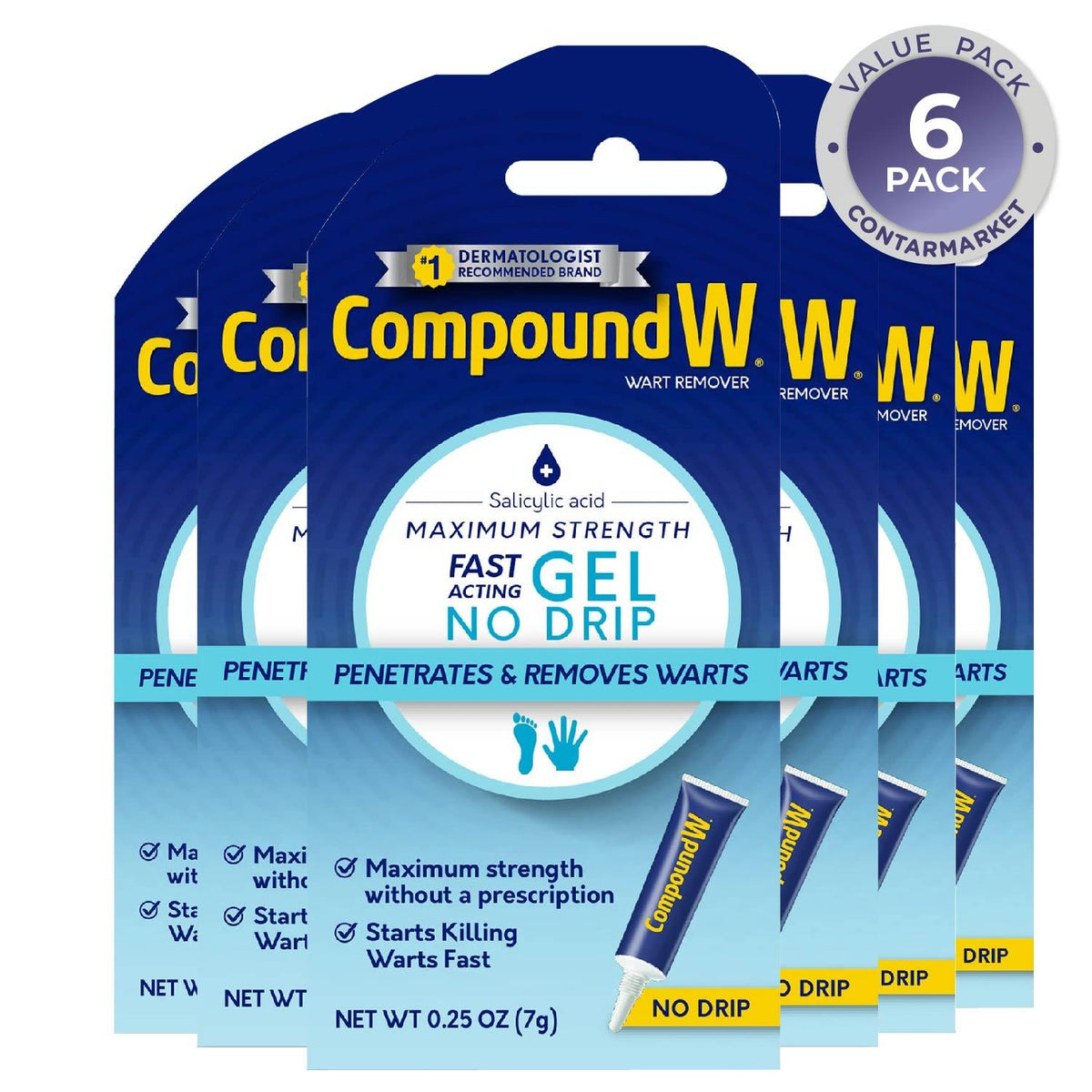 Buy CompoundW Wart Remover Gel, 0.25oz – Contarmarket