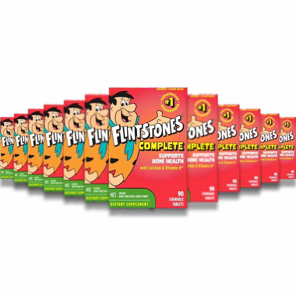 Flintstones - Complete Chewable Kids Vitamins ages 2+ - 90 Count - 24 ...