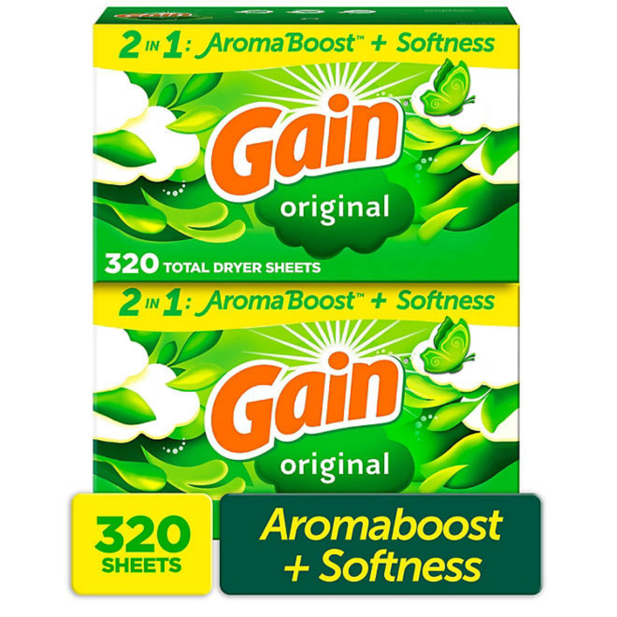 Gain - Dryer Sheets, Original - 320 Ct – Contarmarket