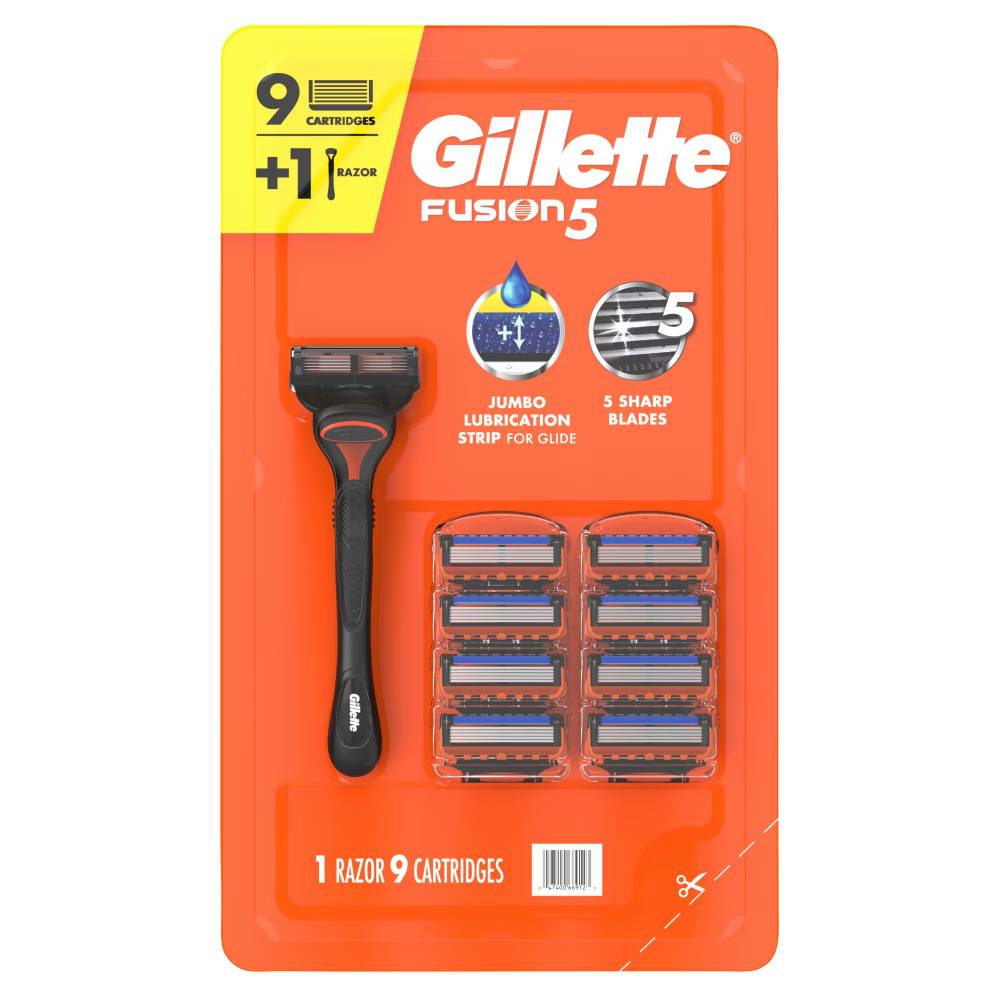 Gillette Fusion5 Men's Razor Handle + 9 Cartridges – Contarmarket