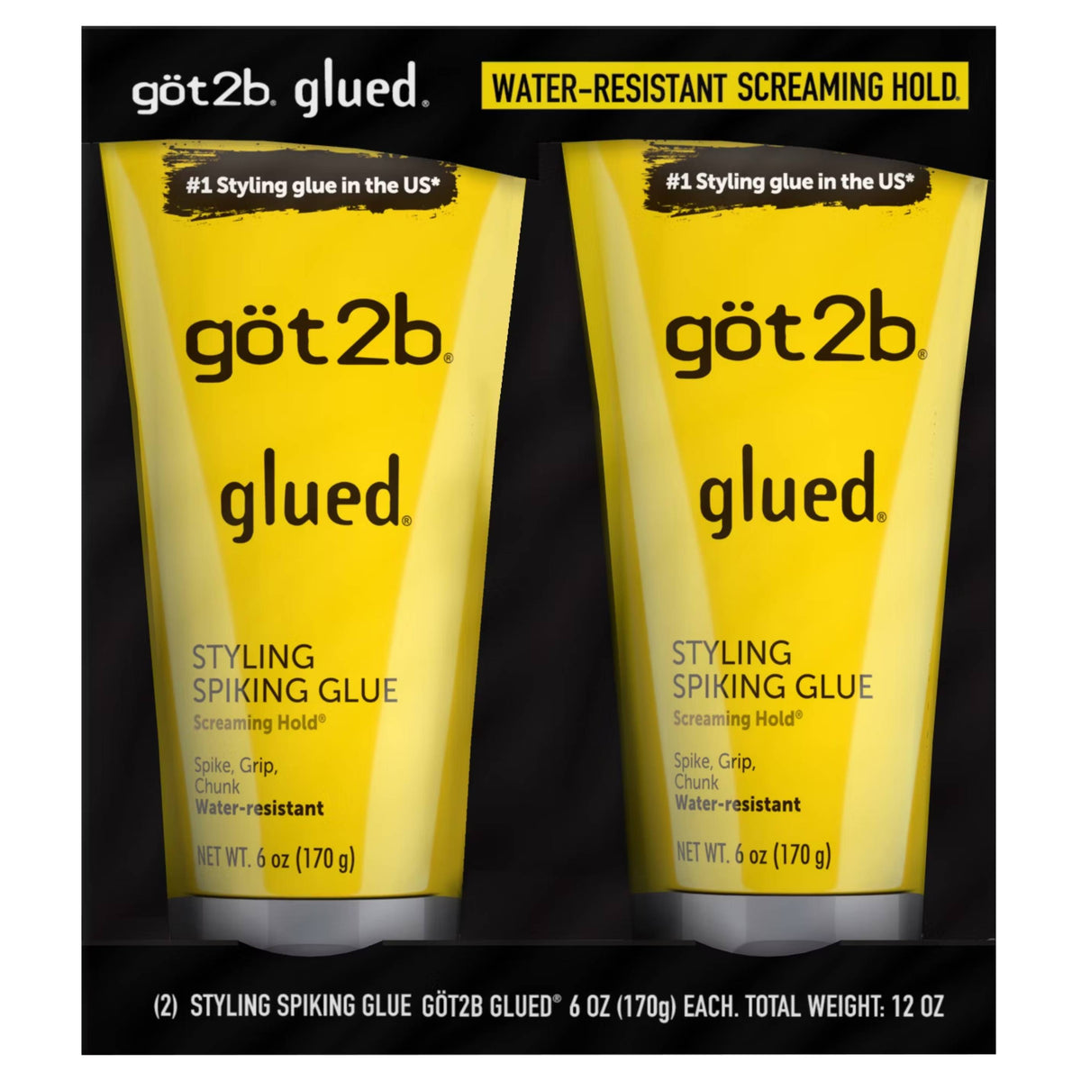Got2b - Glued Styling Spiking Hair Gel - 6 Oz - 2 Pack – Contarmarket