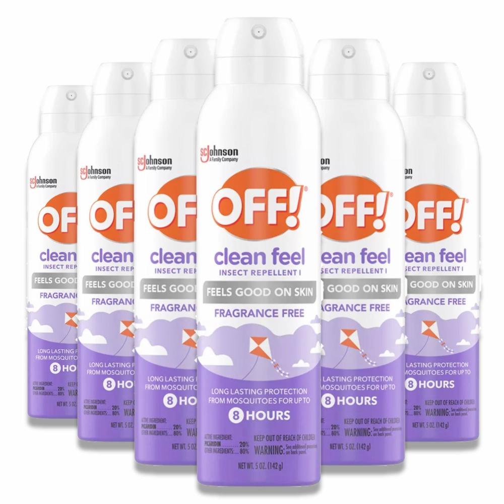 OFF! - Clean Feel Aerosol Insect Repellent - 5 Oz - 6 Pack – Contarmarket