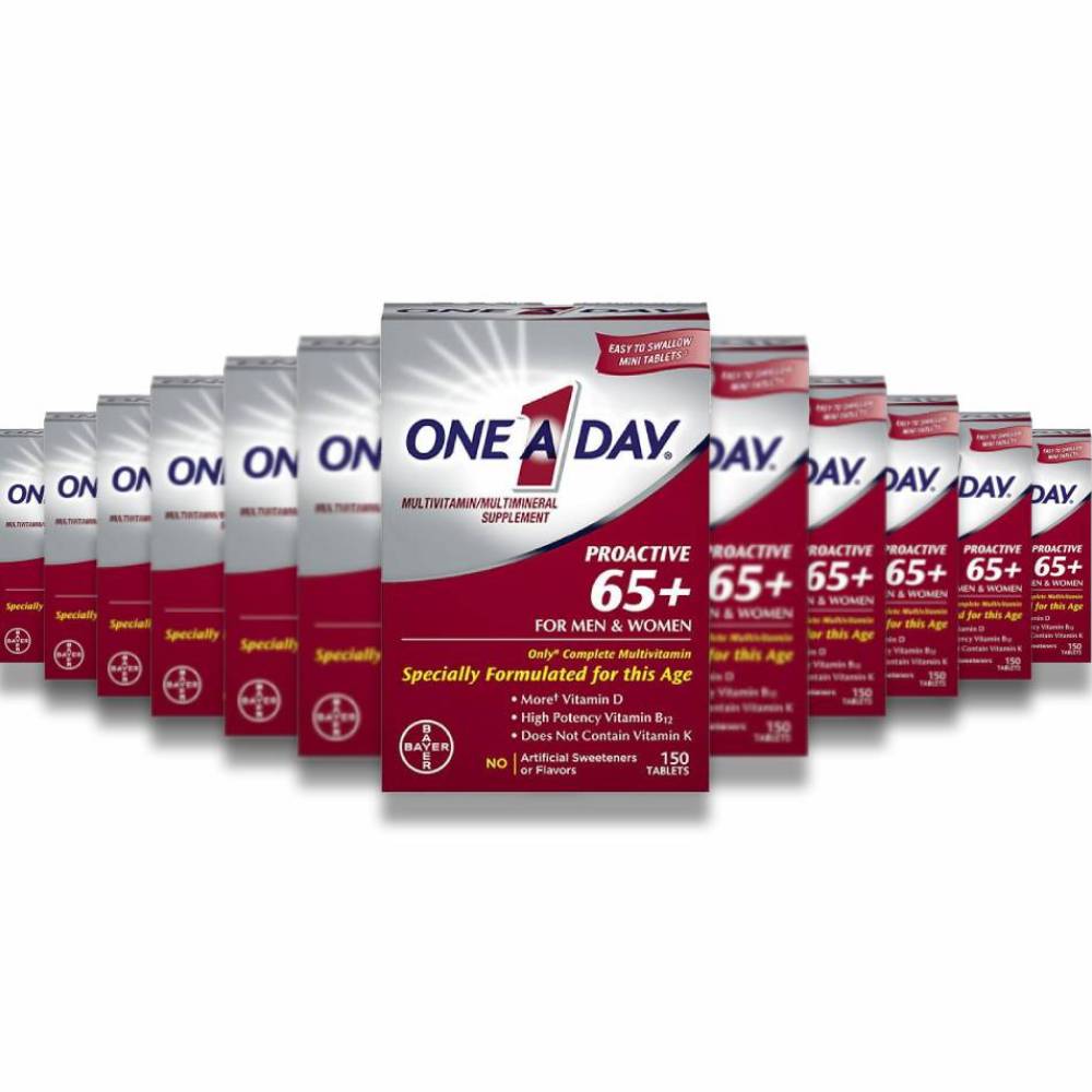 One A Day - Proactive 65+ Multivitamin Tablets for Men and Women - 150 ...
