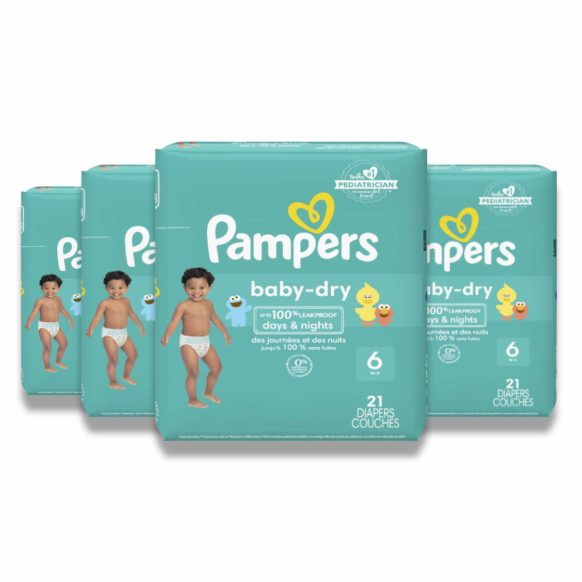 Pampers - Baby Dry Diapers, Size 6 - 21 Ct - 4 Pack – Contarmarket