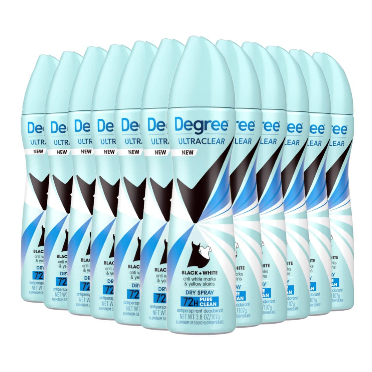 Degree UltraClear Black+White Pure Clean Dry Spray Antiperspirant Deod ...