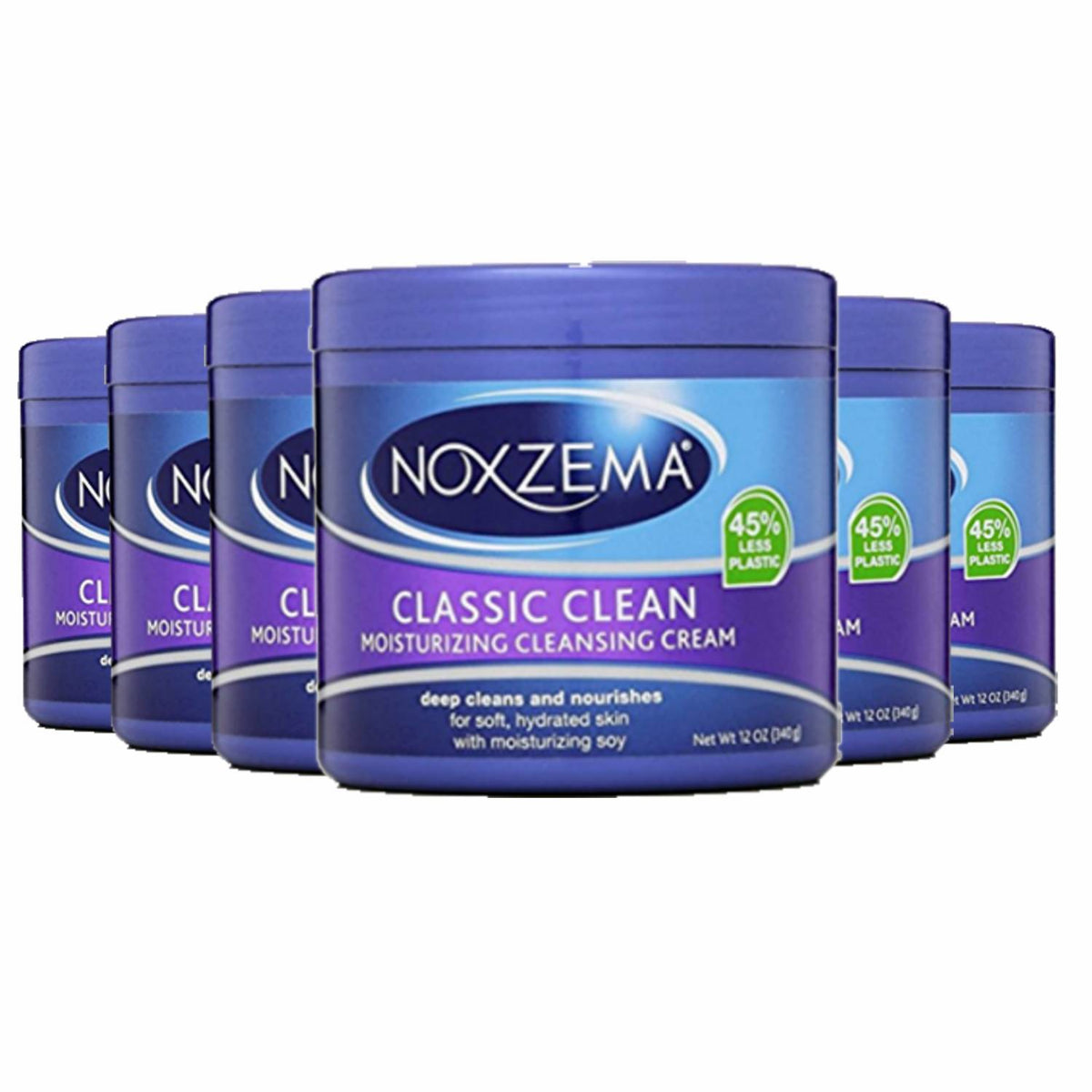 Noxzema Classic Clean Cream Moisturizing Cleansing 12 oz- 6 Pack ...