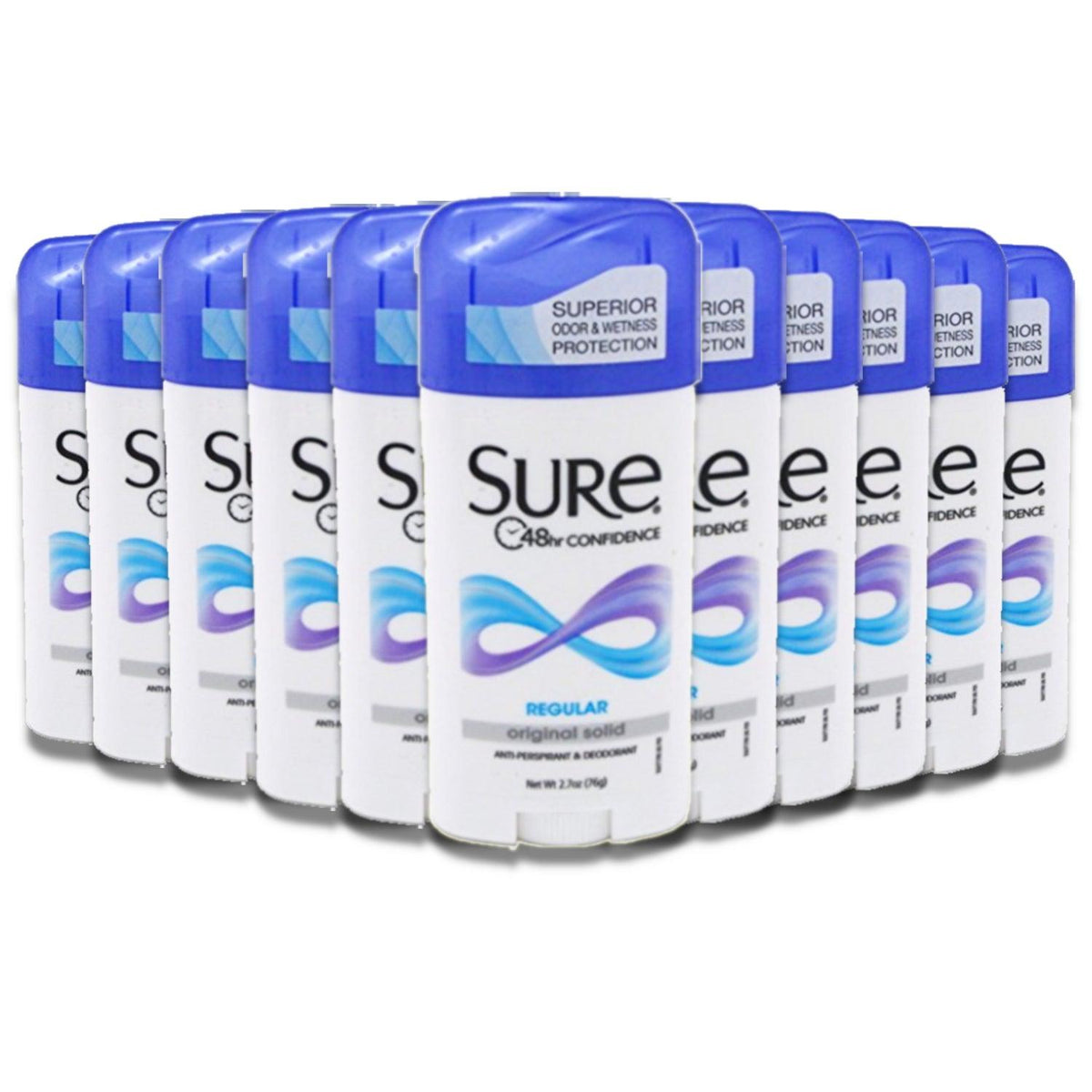 Sure Regular Original Solid Anti-Perspirant Deodorant - 2.7 oz - 12 Pa ...