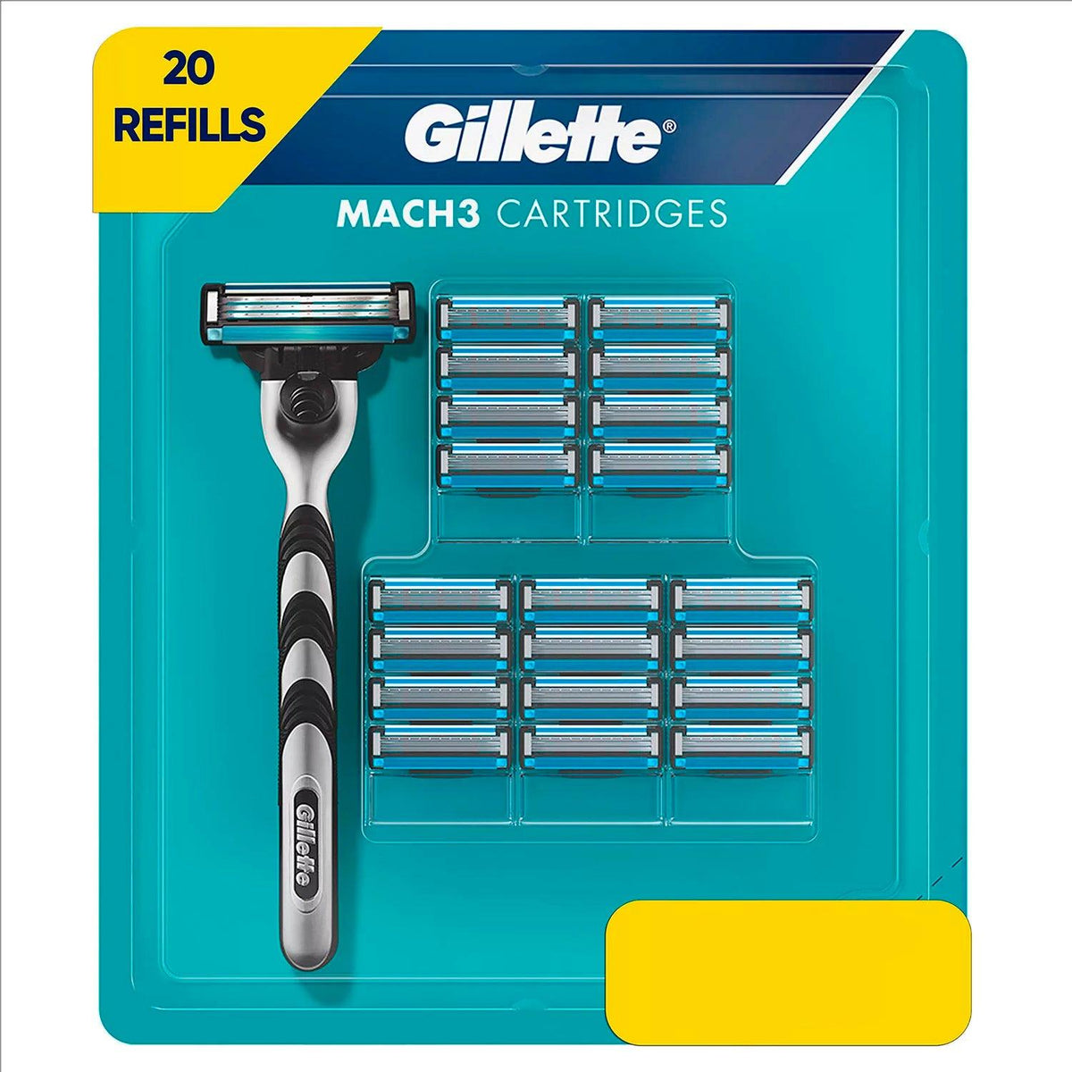 Gillette Mach3 Razor Blade Refills - 20 Ct – Contarmarket