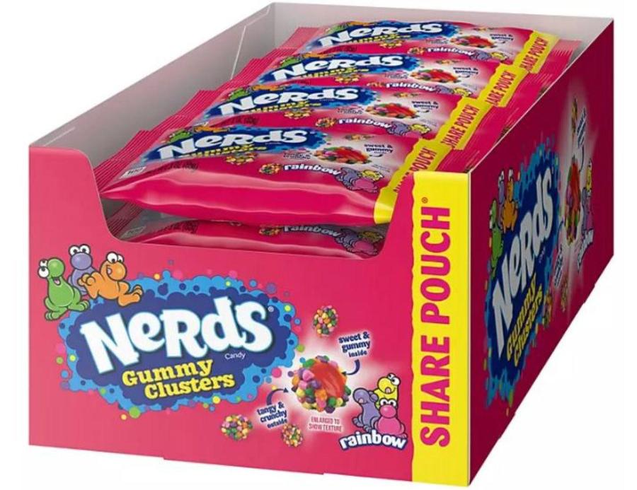 Nerds Gummy Clusters Candy - Share Pouch - 3 oz. -12 ct. – Contarmarket